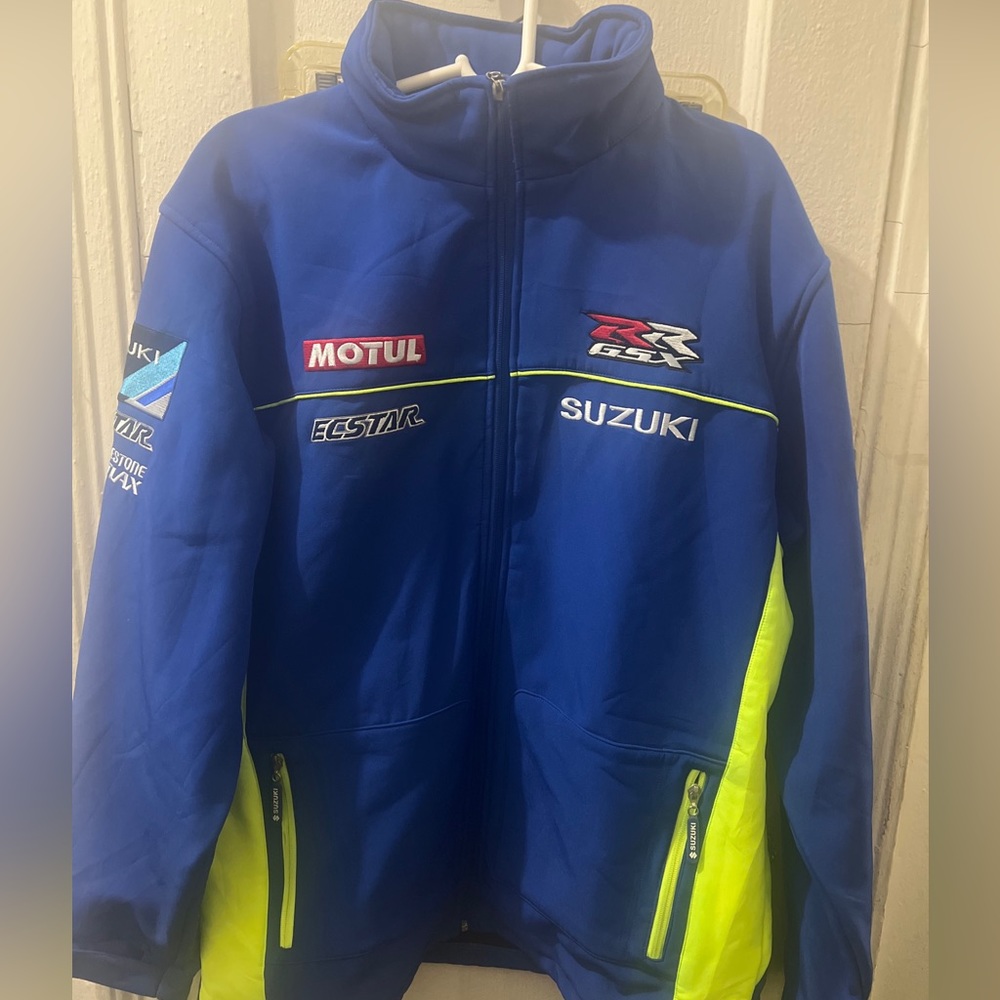 Team Suzuki Motorcycle Racing Jacket Mens Sz 3xl Blue… - Gem
